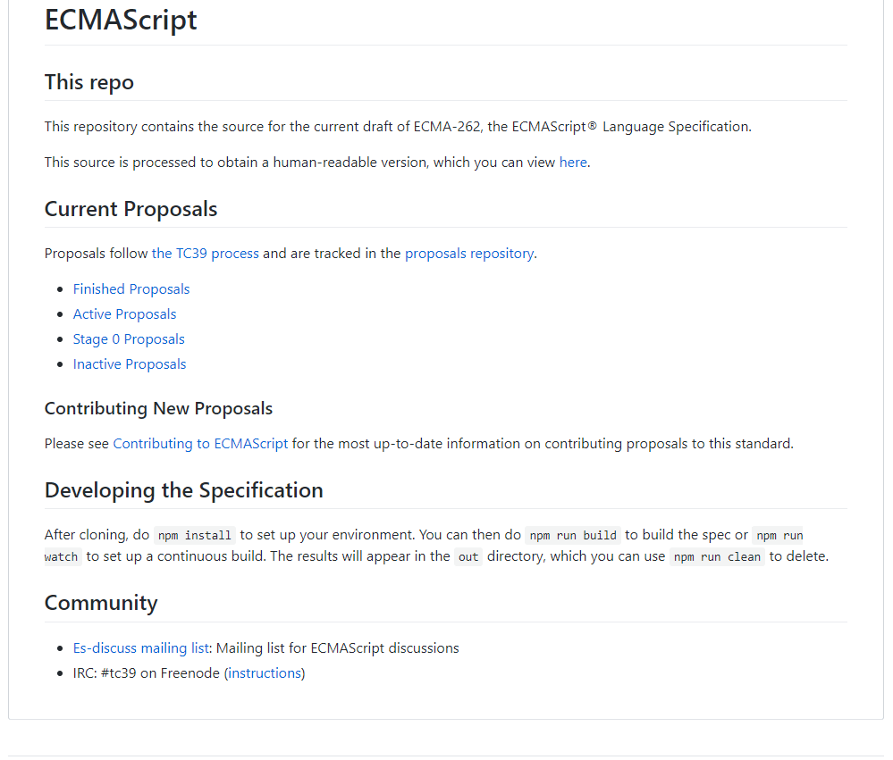 JavaScript 语言提议的几个状态 · Issue #26 · XXHolic/blog · GitHub